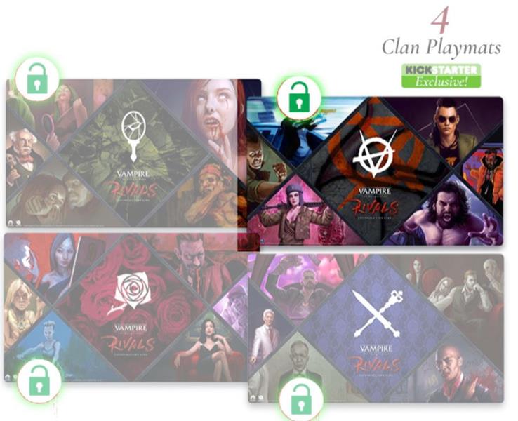 Playmat Vampire Rivals Brujah – Les contrées du jeu